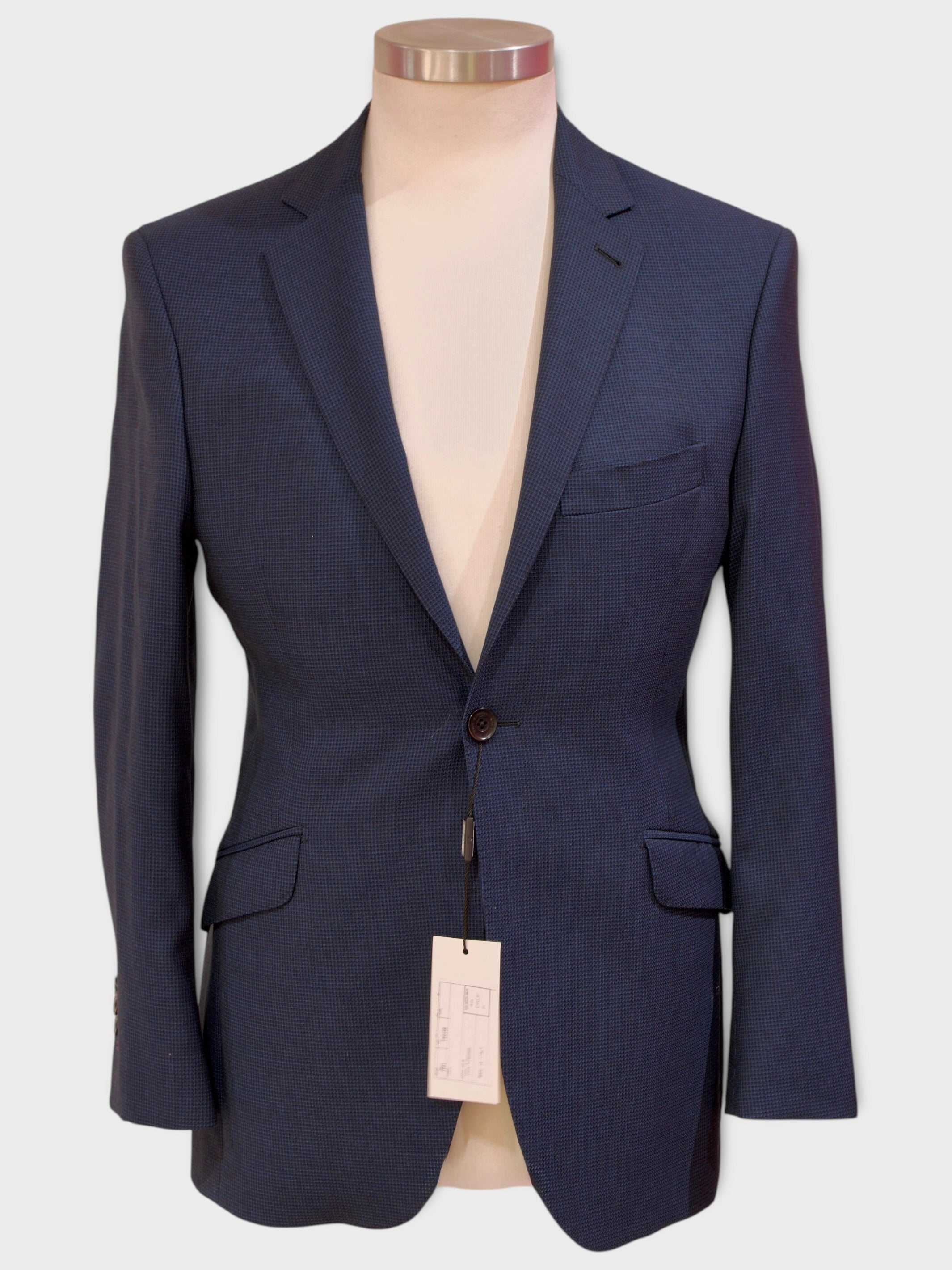 Steel Blue Honeycomb Jacket – MARK MARENGO BESPOKE